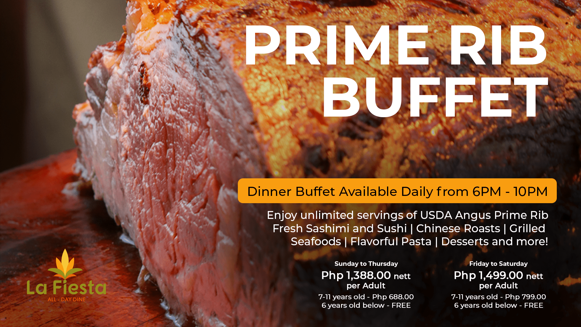 Prime Rib Buffet – Mandarin Premier